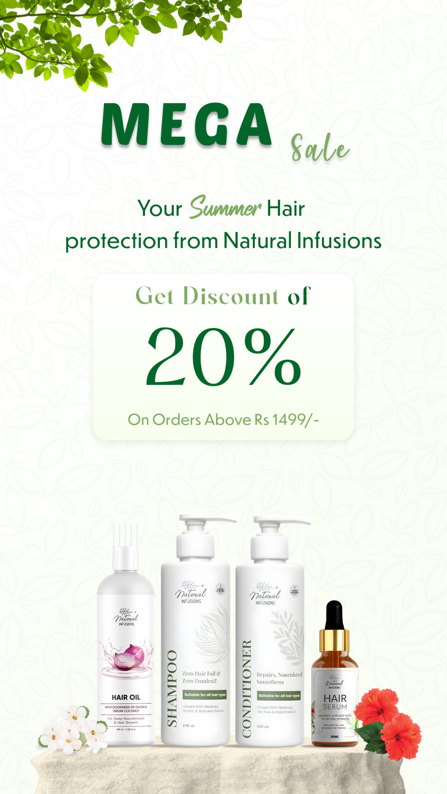 Natural Infusions - Hair Serum | Onion Hair Oil | Shampoo
