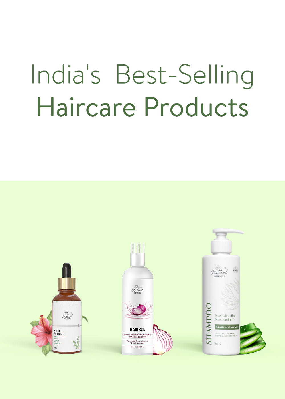 Natural Infusions - Hair Serum | Onion Hair Oil | Shampoo